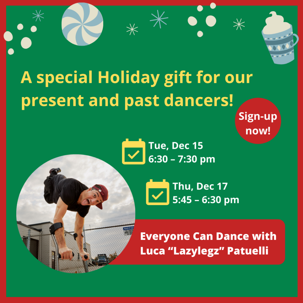 December Events – Everyone Can Dance with Luca “Lazylegz” Patuelli ...
